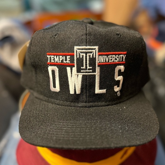 Accessories | Vintage 9s Temple Owls University Split Bar Snapback Hat ...